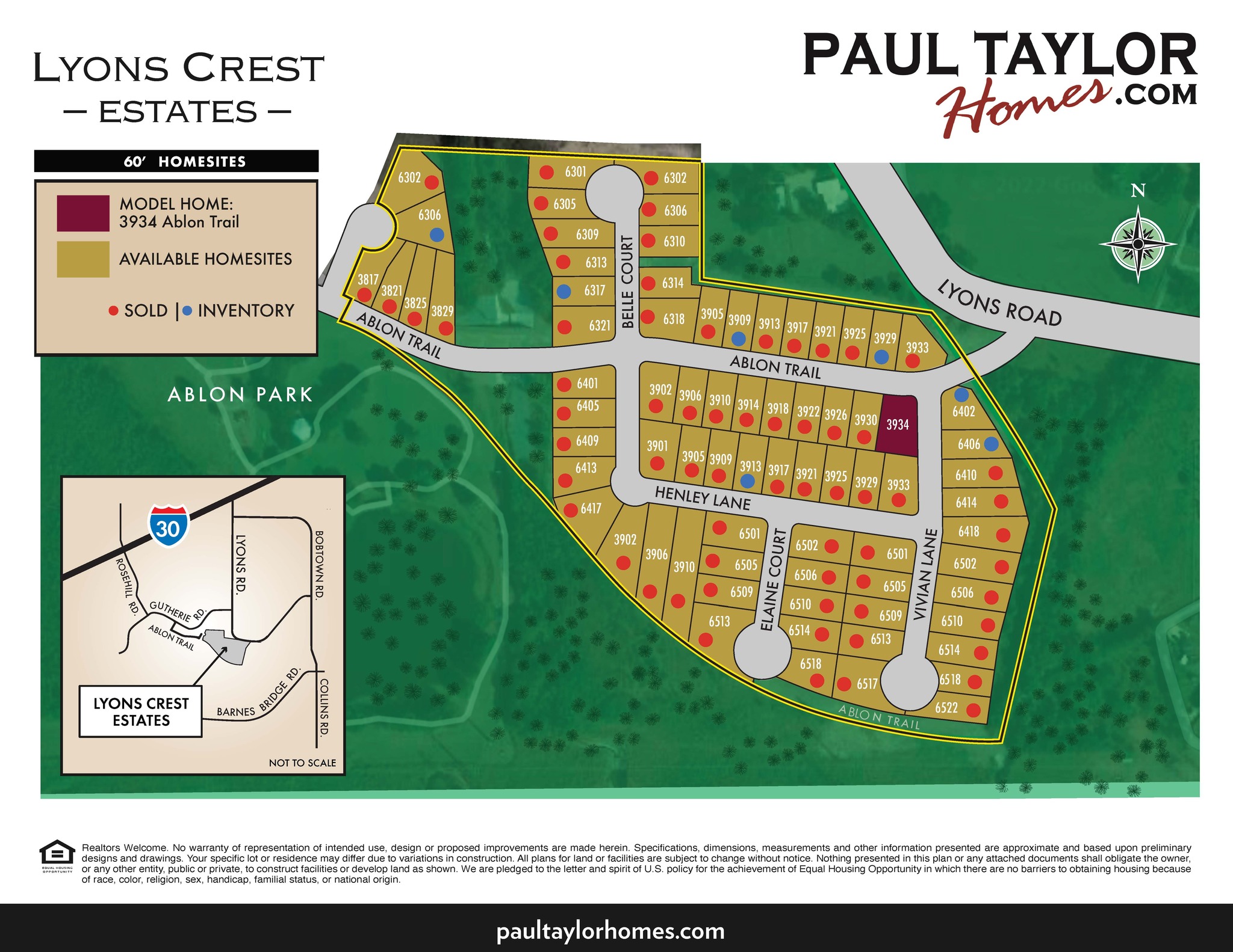 Lyons Crest Estates | Paul Taylor Homes